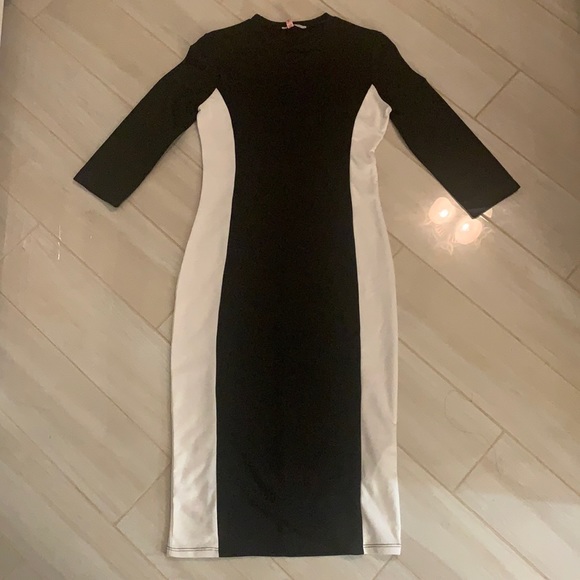Zara | Dresses | Zara Black And White Dress | Poshmark